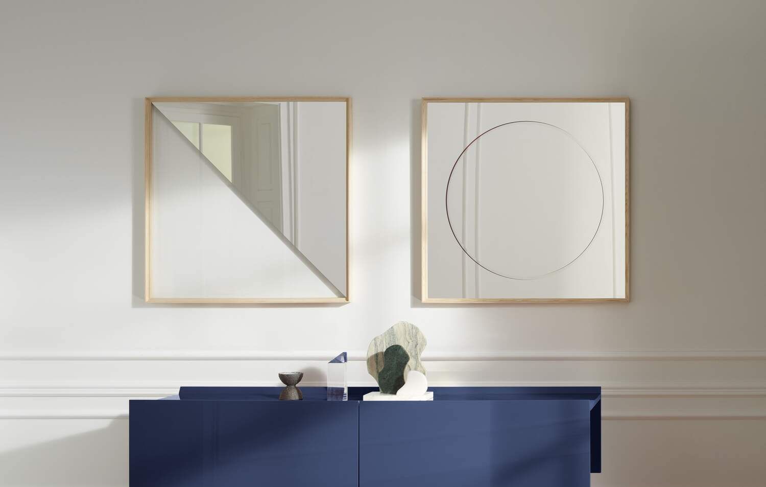 DEADLINE - ETERNAL SUN Square framed wall-mounted mirror By Cassina ...