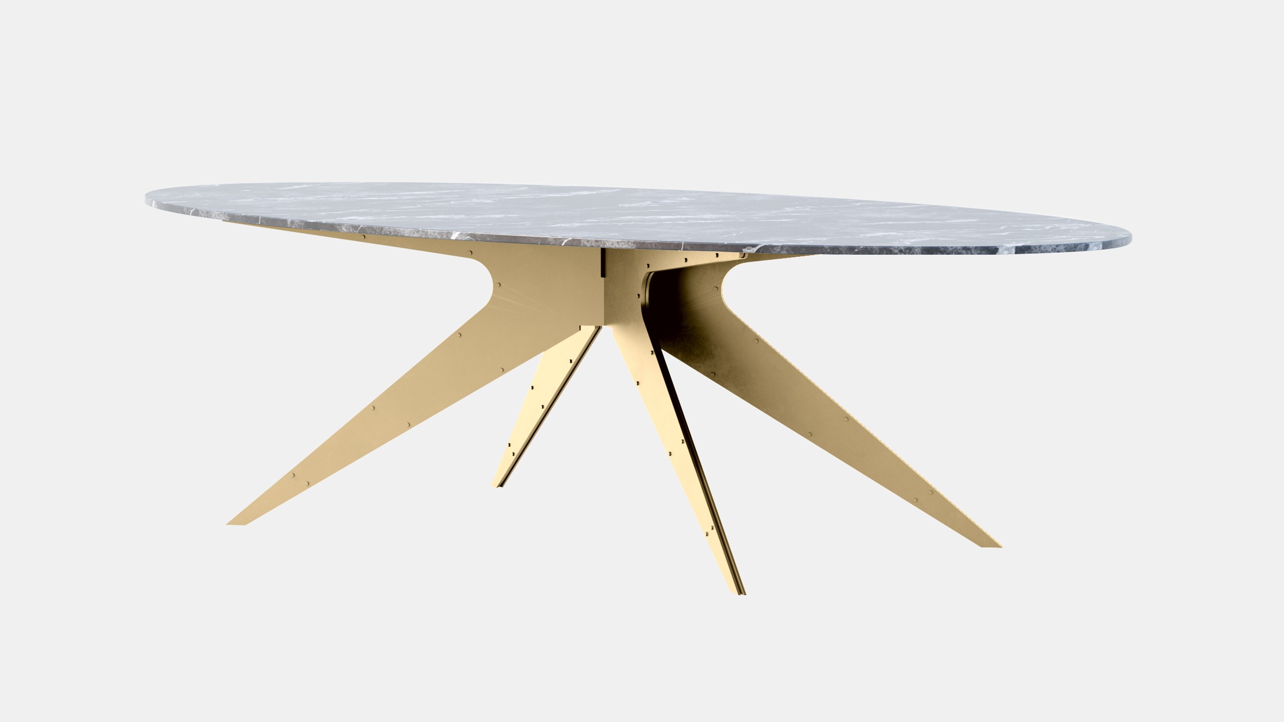 DEAN Oval marble table By GABRIEL SCOTT
