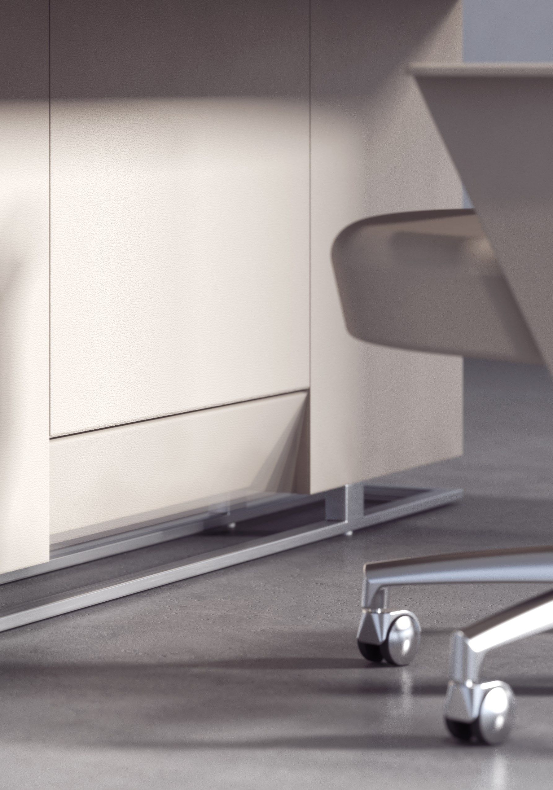 DECK Glass executive desk with cable management By ESTEL GROUP | design ...