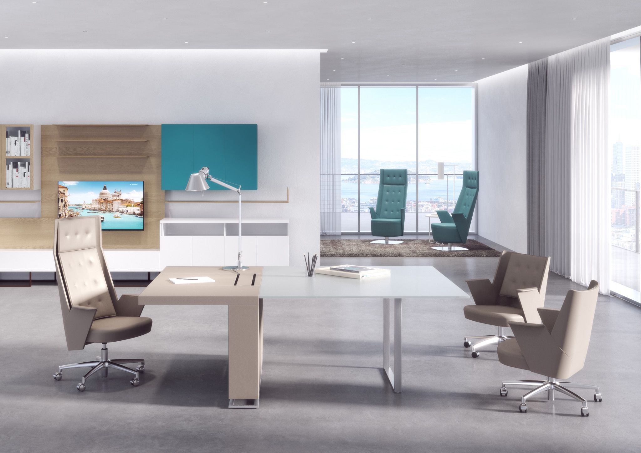 DECK | Office desk By ESTEL GROUP design Jorge Pensi