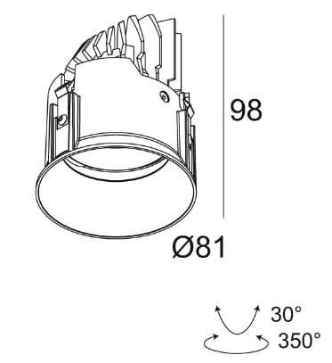 DEEP RINGO TRIMLESS OK LED Spotlight By Delta Light