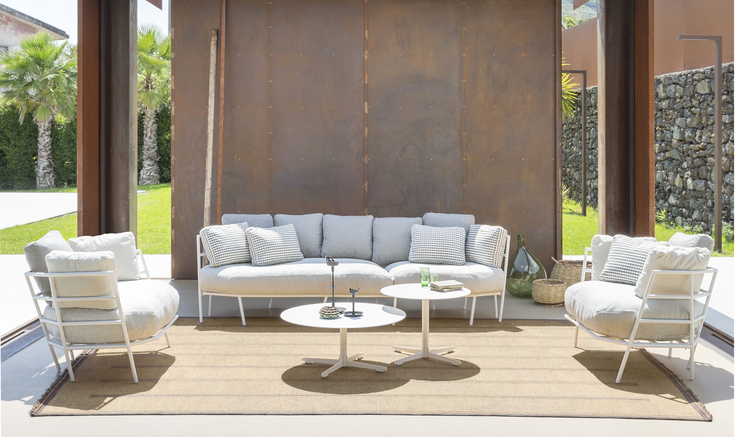 DEHORS - 370_O Fabric armchair By Alias | design Michele De Lucchi