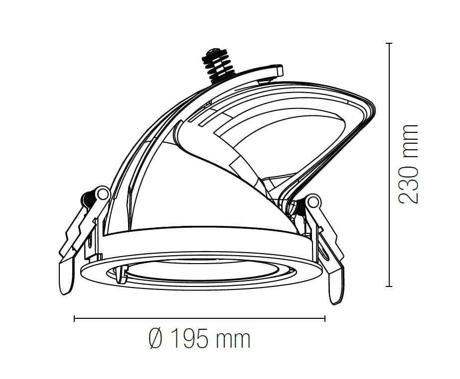 DELTA | Spotlight Adjustable recessed aluminium spotlight By Fan Europe ...