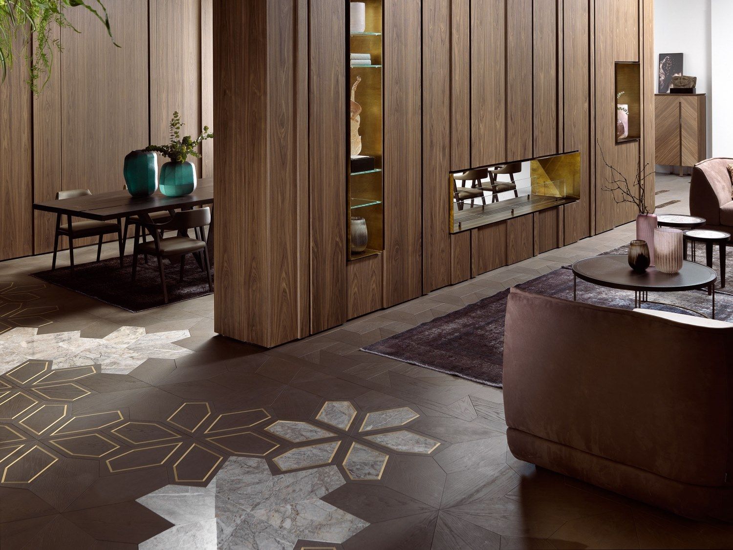 Inlaid wooden parquet DESIGN PANELS AZALEA I Moduli Design Collection ...
