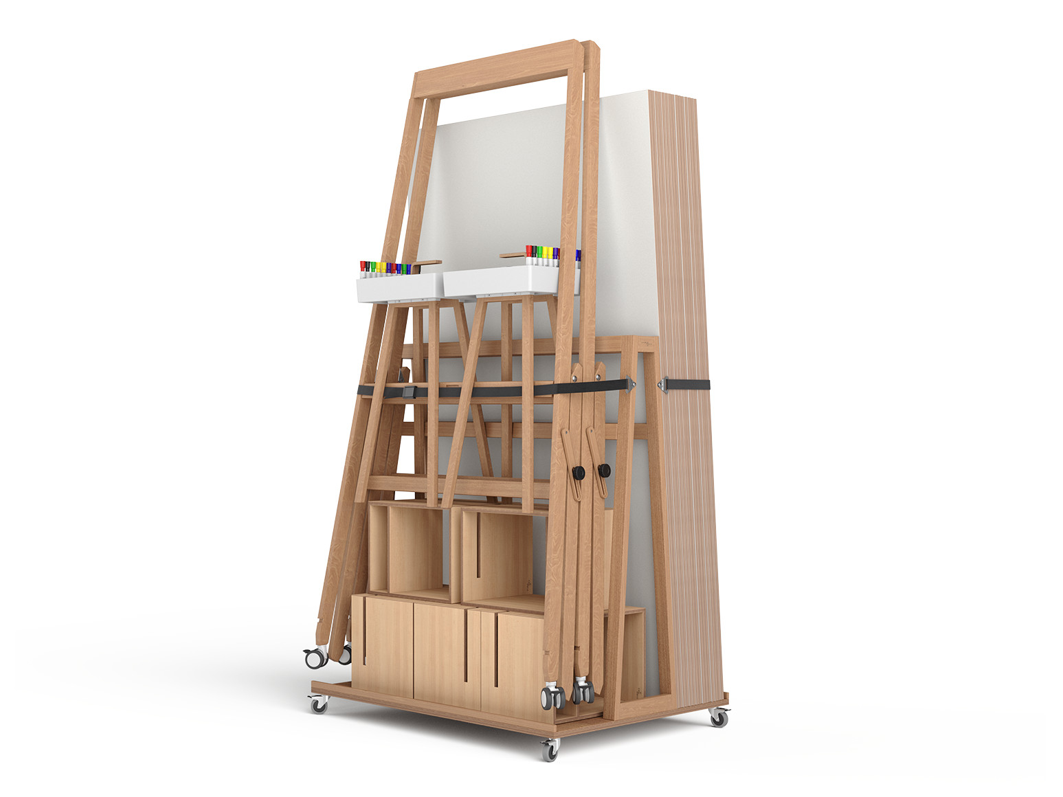Modular office whiteboard DESIGN THINKING SET By Studiotools