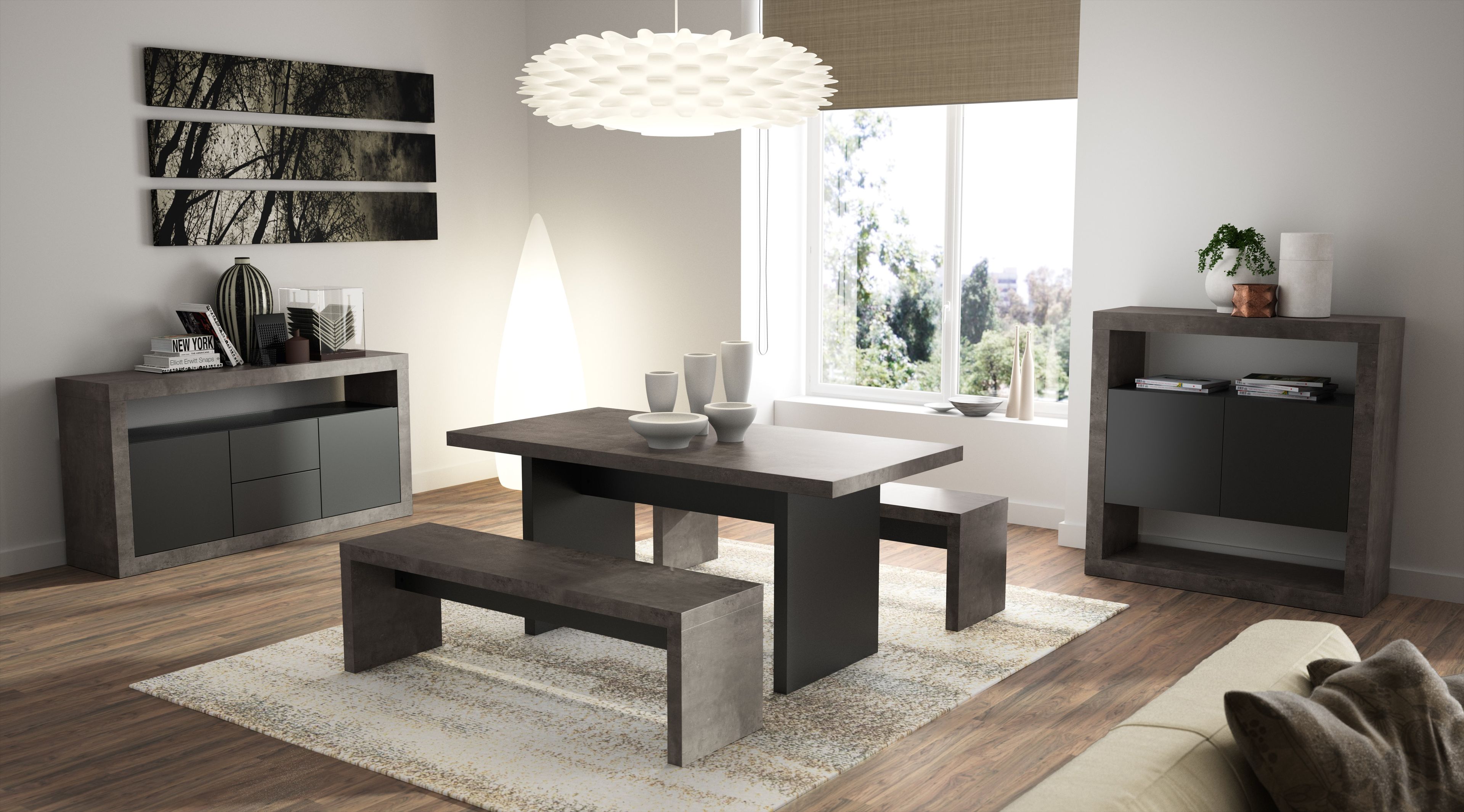 DETROIT Wooden bench By TemaHome