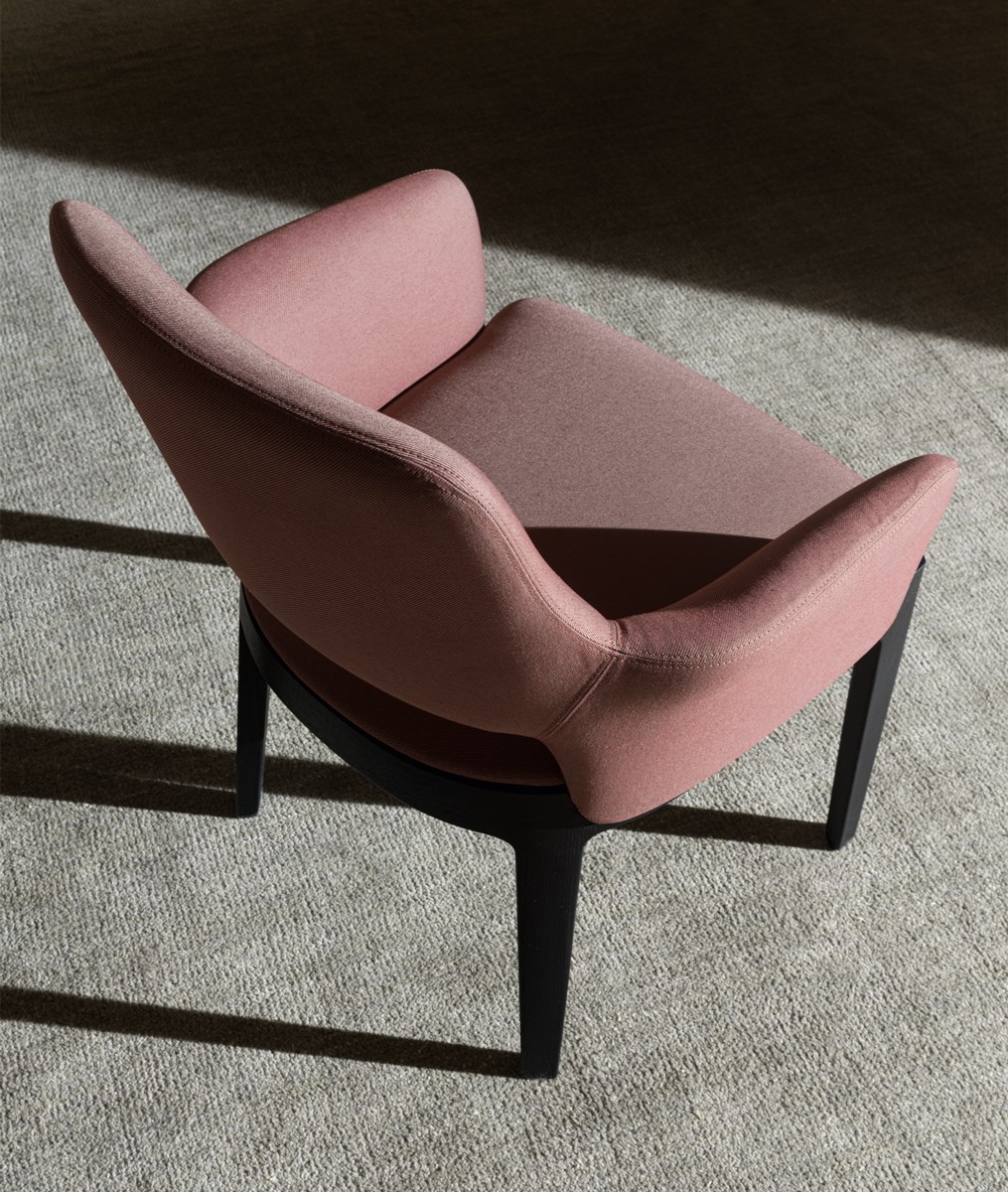 DEVON Upholstered fabric chair with armrests By Molteni & C. | design ...