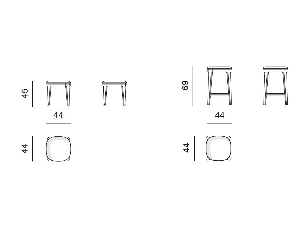 DEVON 凳子 By Molteni & C. | design Rodolfo Dordoni