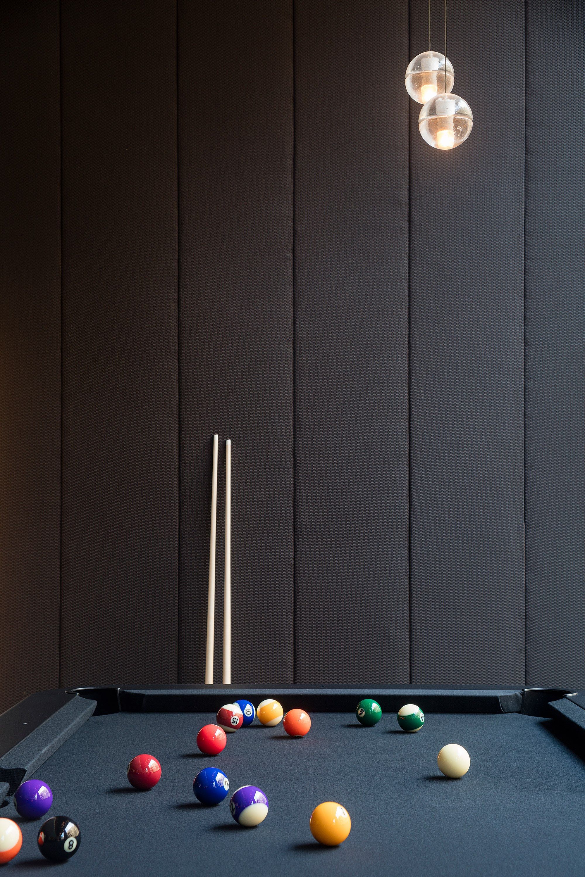 DIAGONAL INDOOR Indoor pool table in steel and iroko By RS Barcelona ...