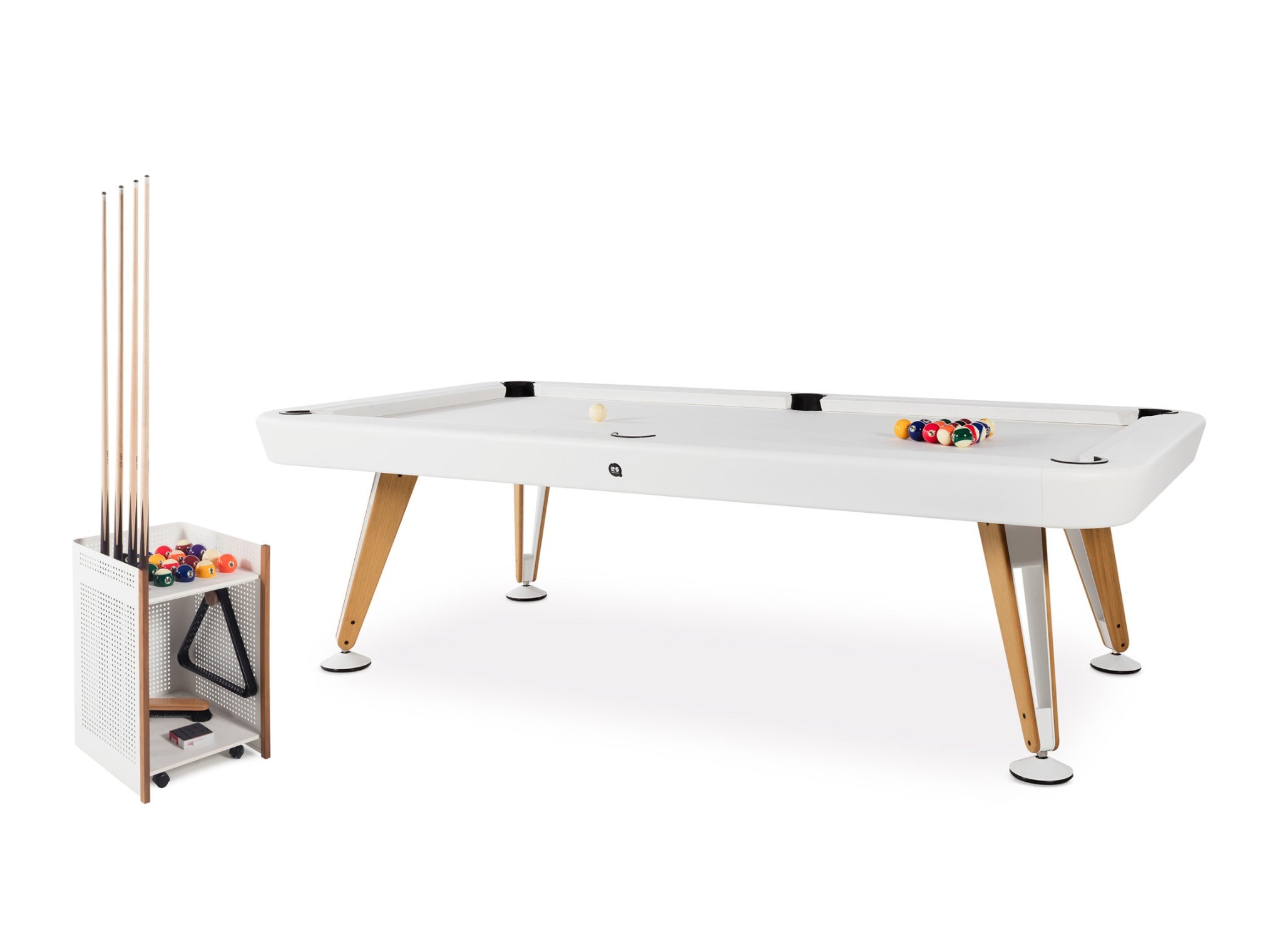 DIAGONAL OUTDOOR | Pool table Outdoor pool table in painted steel and ...