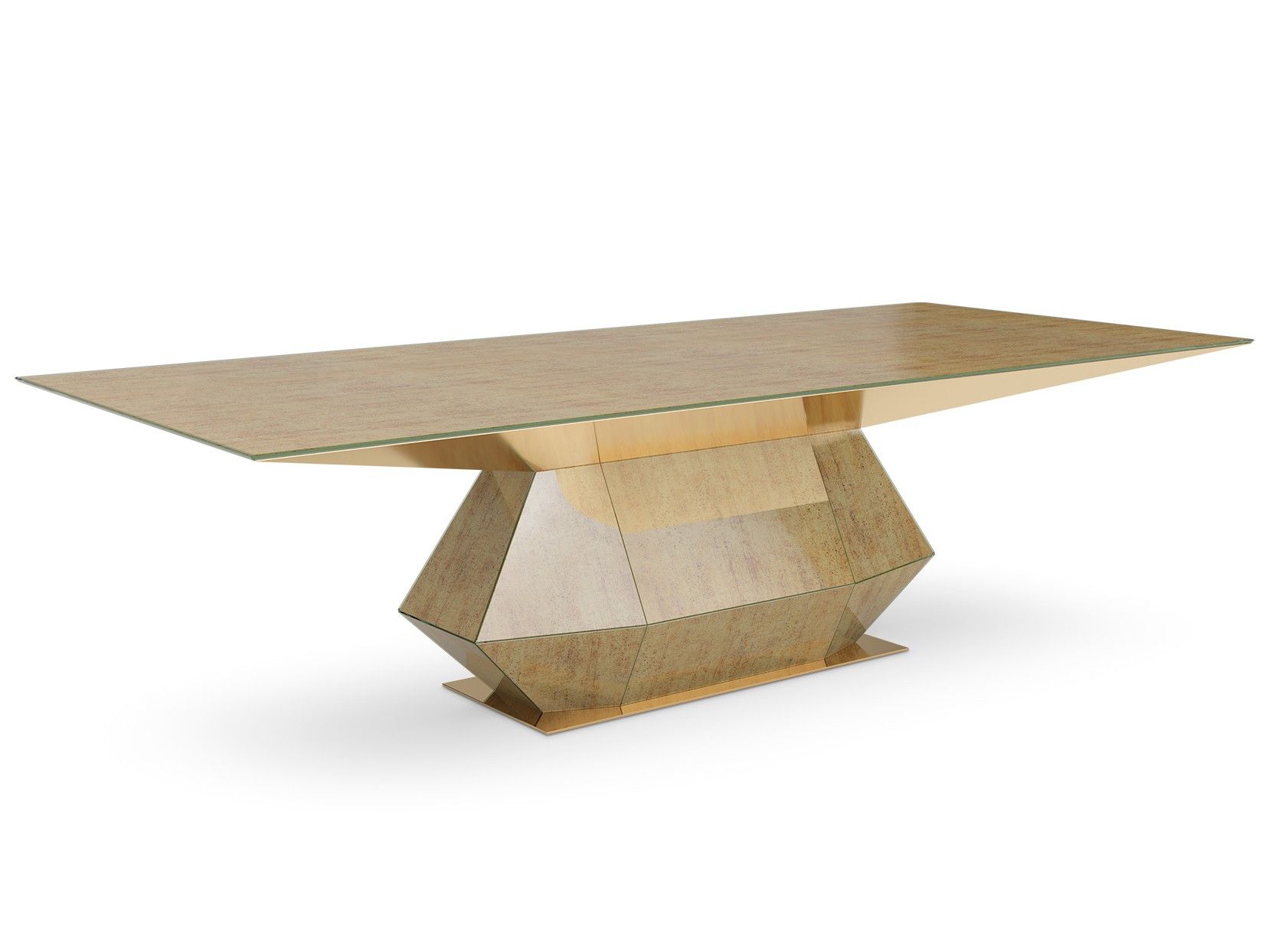 DIAMANTE Rectangular glass table By Sicis | design RADS