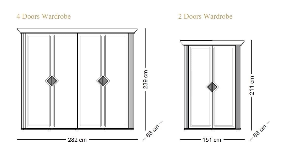 DIAMANTE Wardrobe By ADORA
