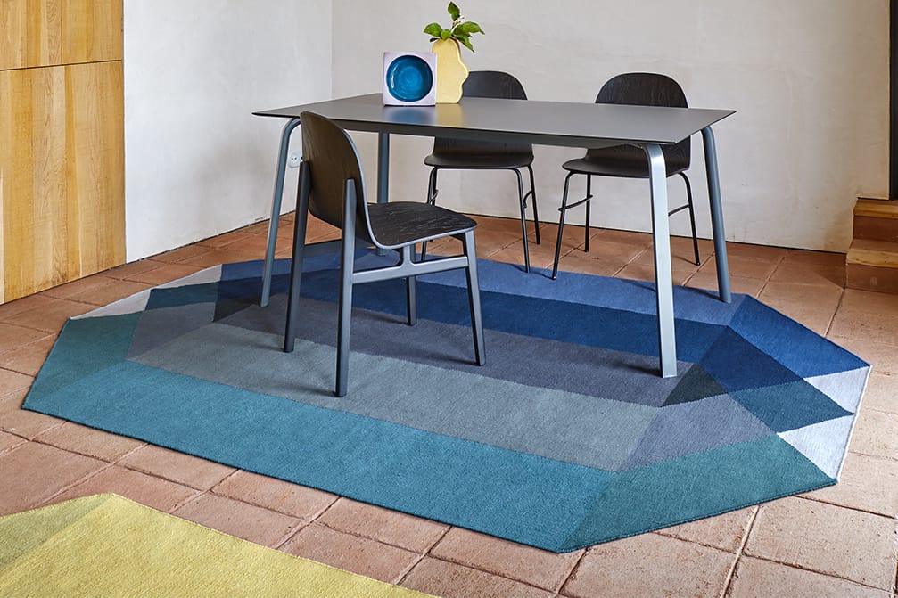 DIAMOND BLUE-GREEN Rug By GAN