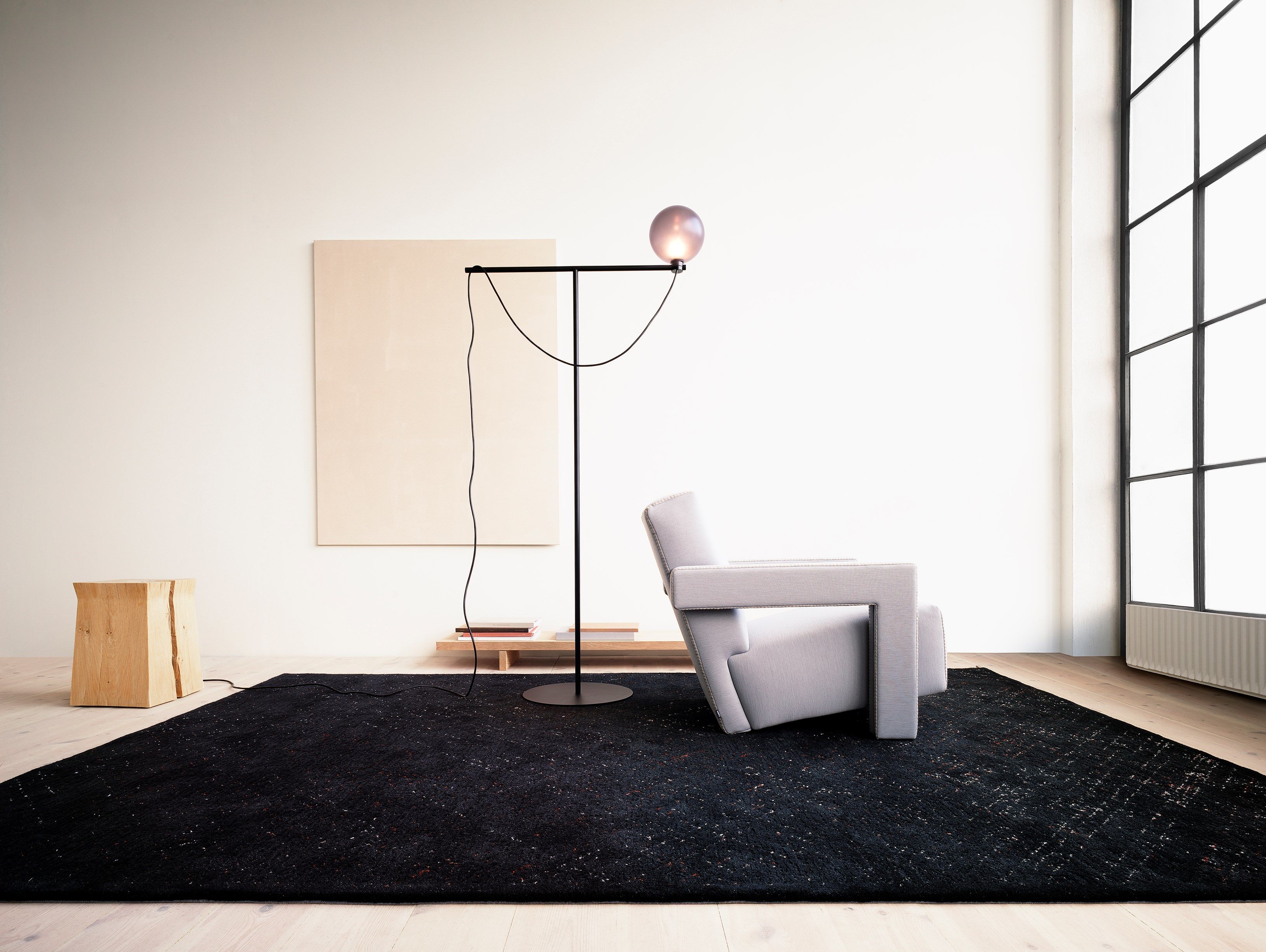 Rectangular striped rug DIAMOND By Kasthall design Maja Johansson