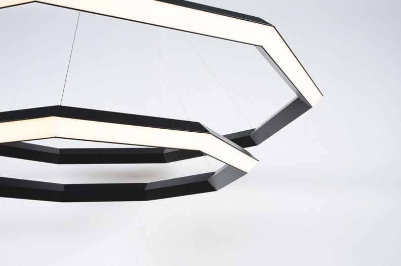 LED direct light pendant lamp with dimmer DIAMOND LUXENNEA By Karice ...