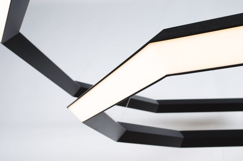 LED direct light pendant lamp with dimmer DIAMOND LUXENNEA By Karice ...