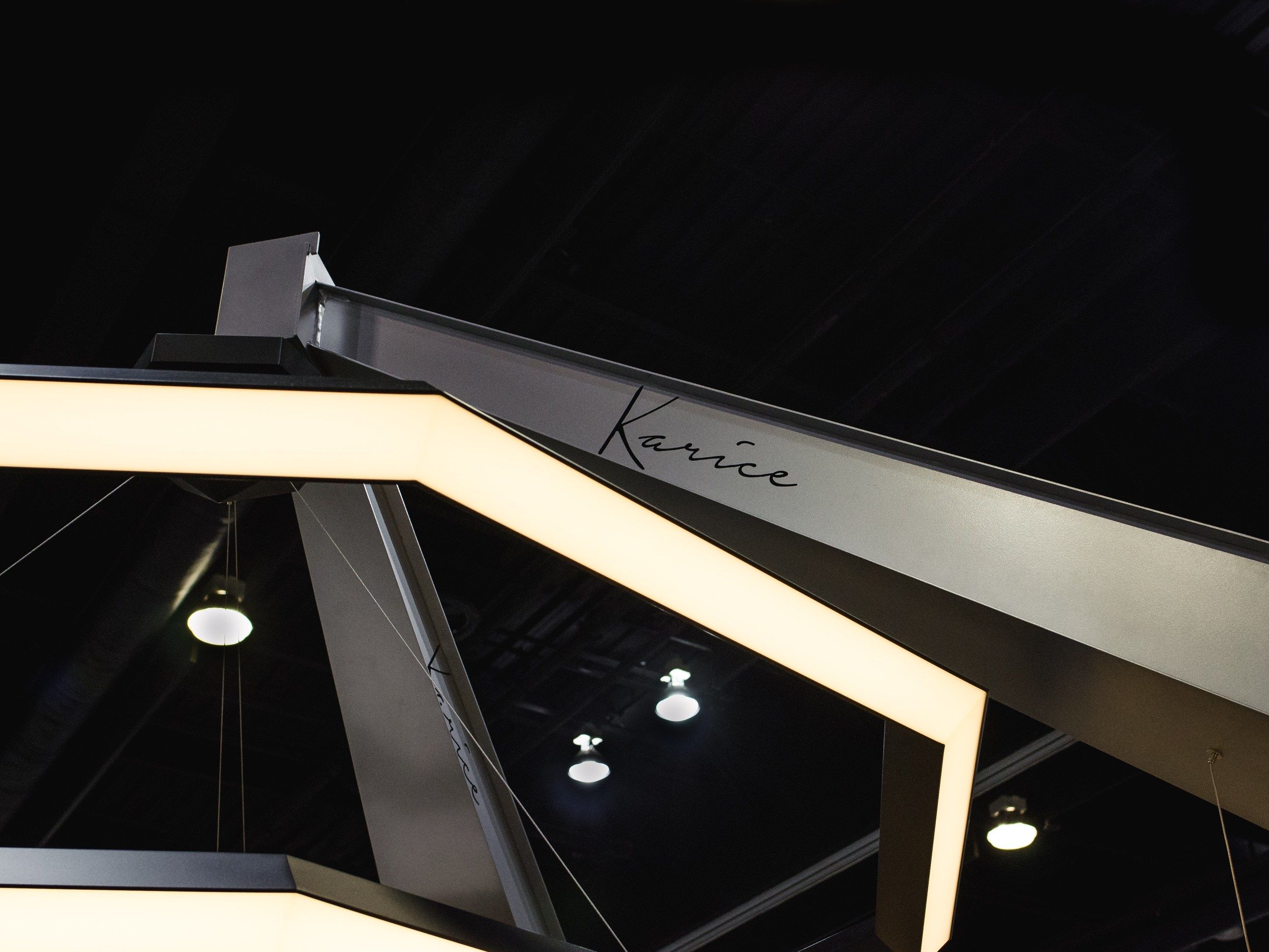 LED direct light pendant lamp with dimmer DIAMOND LUXENNEA By Karice ...