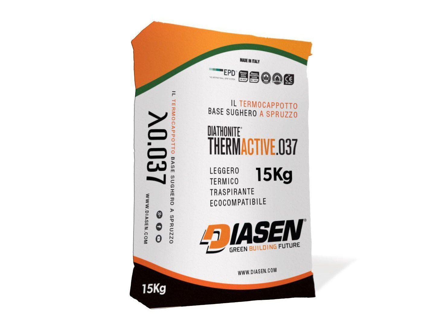 DIATHONITE THERMACTIVE.037 Thermal insulating plaster By DIASEN