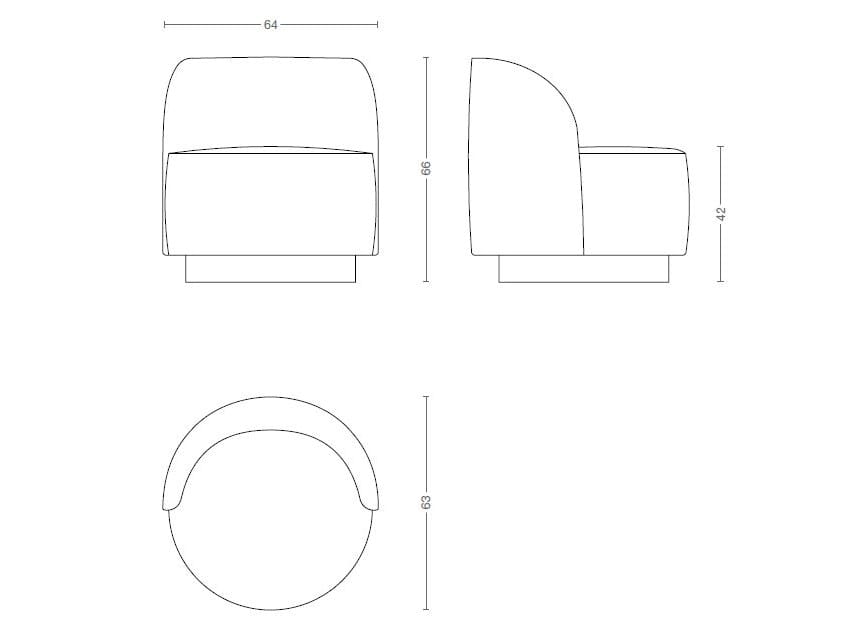 DIG IT Fabric easy chair By Giopagani | design Gio Pagani