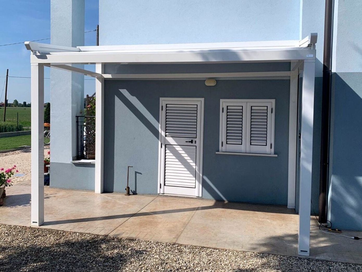 Pergotenda autoportante in alluminio e PVC DILETTA - Belle Pergole ...