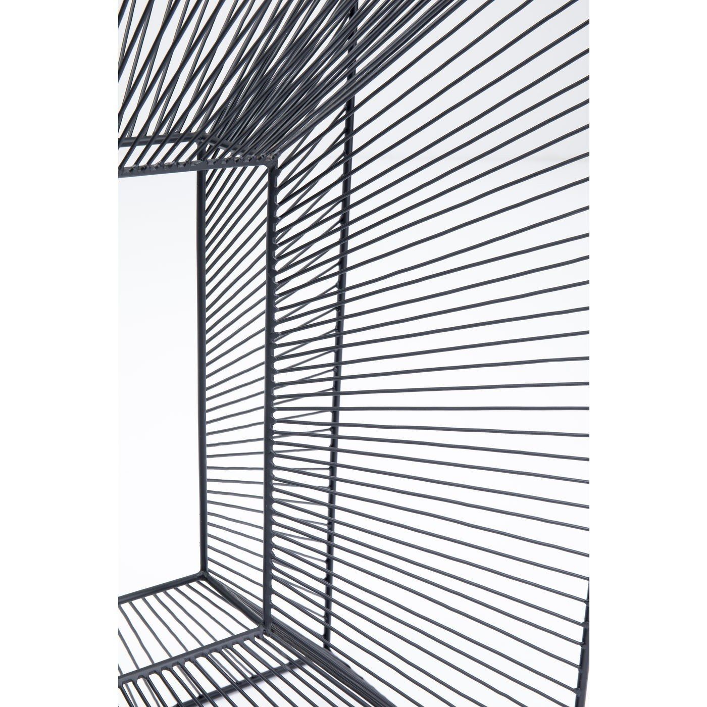 DIMENSION CONSOLE Rectangular glass and steel side table By KARE Design