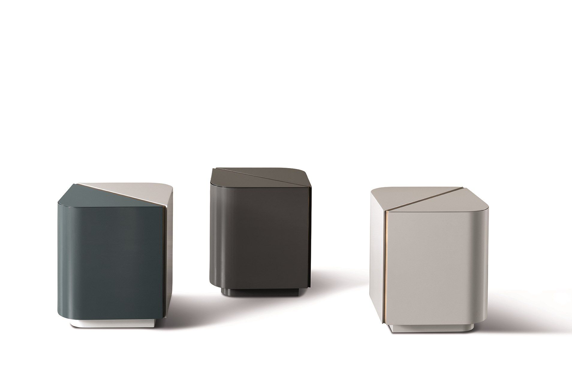 DIMITRI Bedside table with drawers By Meridiani | design Andrea Parisio