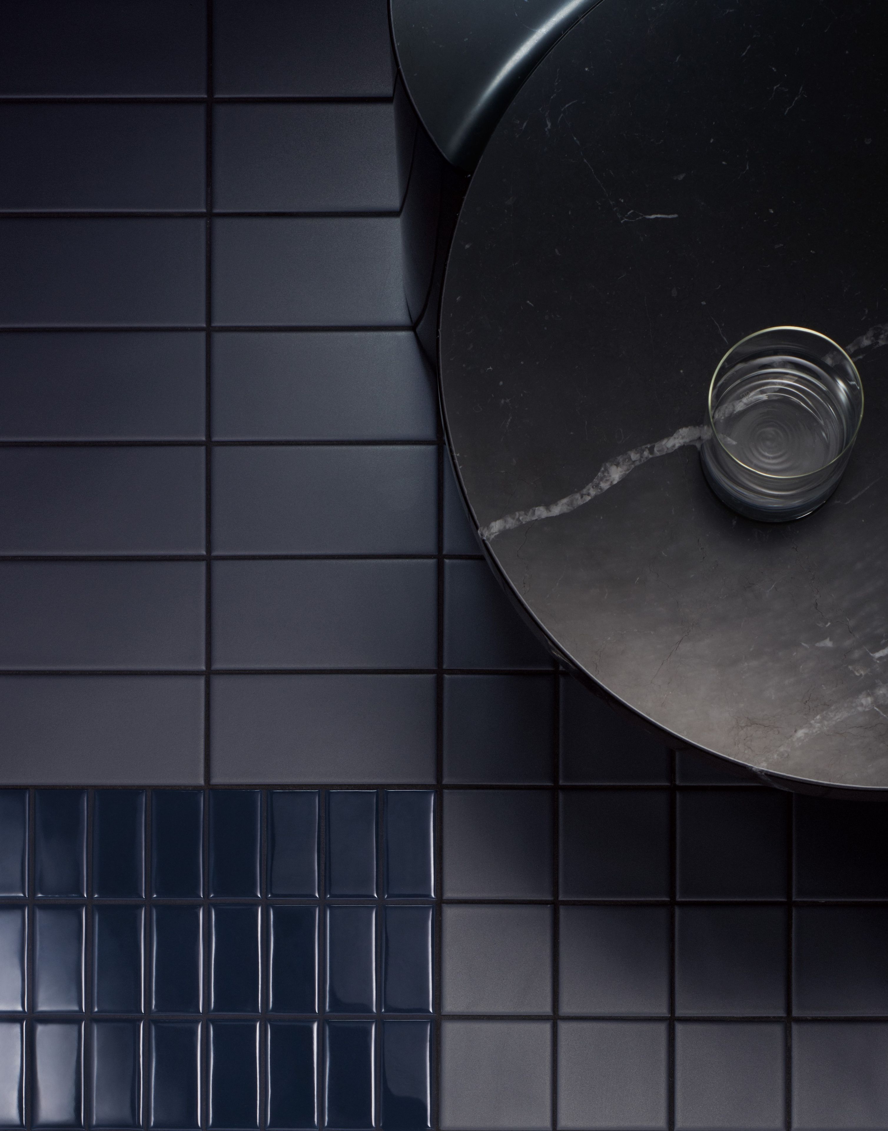DIN DARK BLUE MATT Glazed stoneware wall/floor tiles By Mutina | design ...