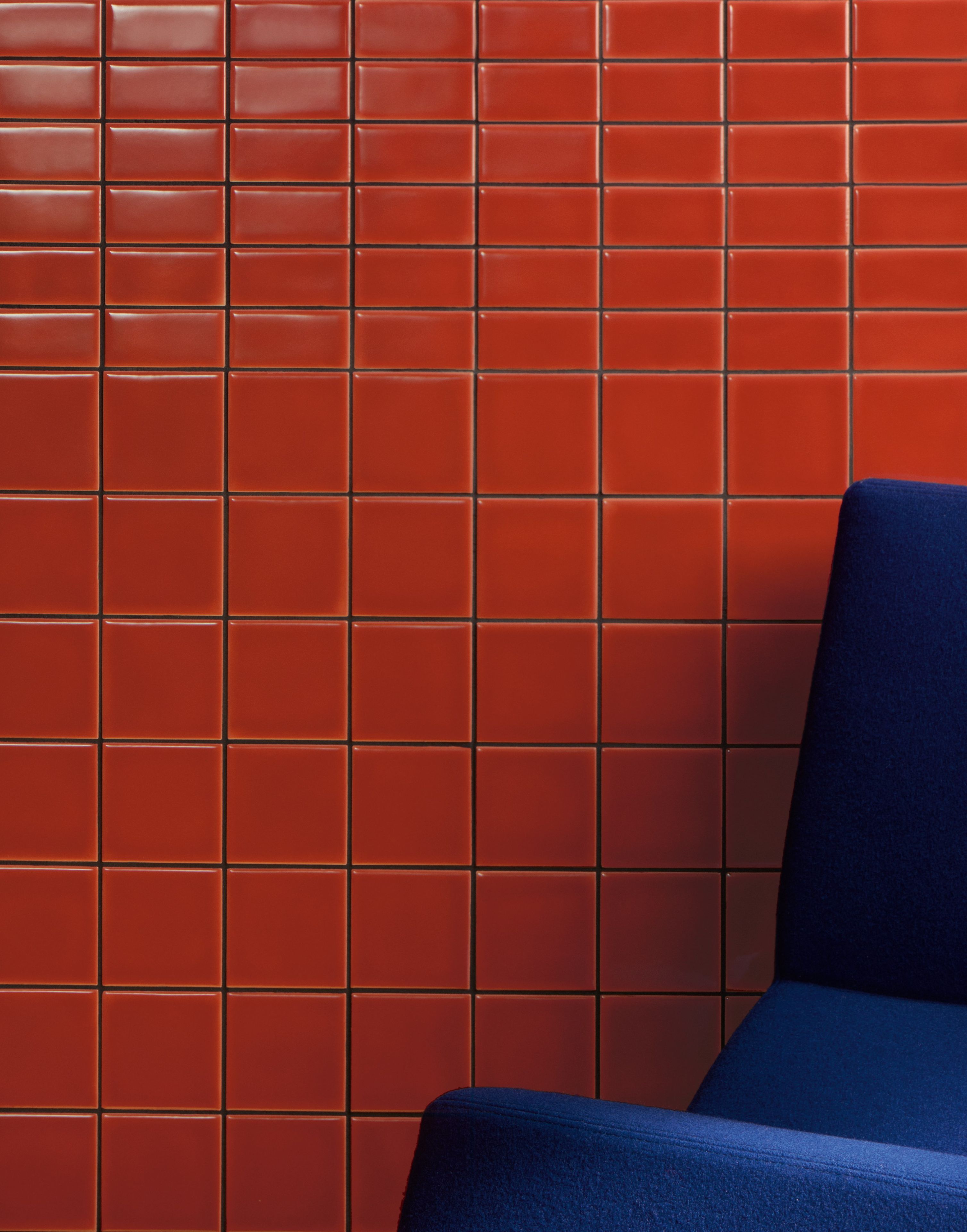 DIN RED GLOSSY Glazed stoneware wall/floor tiles By Mutina | design ...