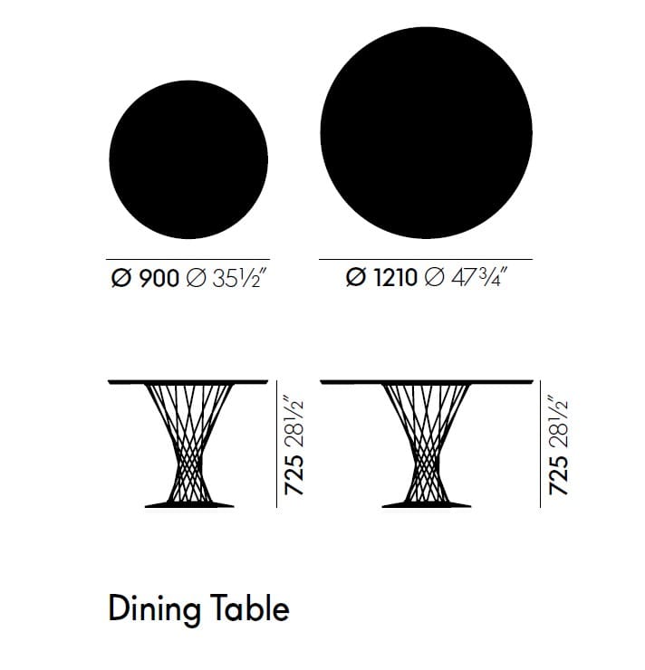 DINING TABLE Round dining table By Vitra | design Isamu Noguchi