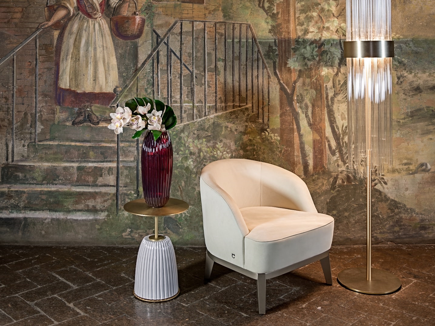 INSPIRATION Low ceramic and metal coffee table By Paolo Castelli ...