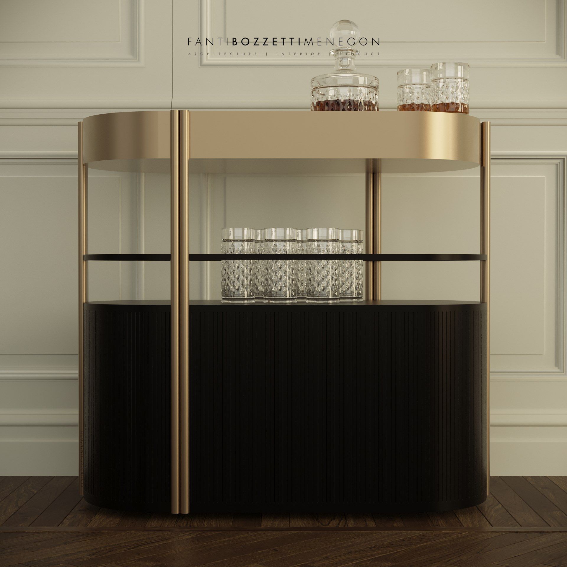 DIONISO DUE Bar cabinet By FANTIBOZZETTIMENEGON