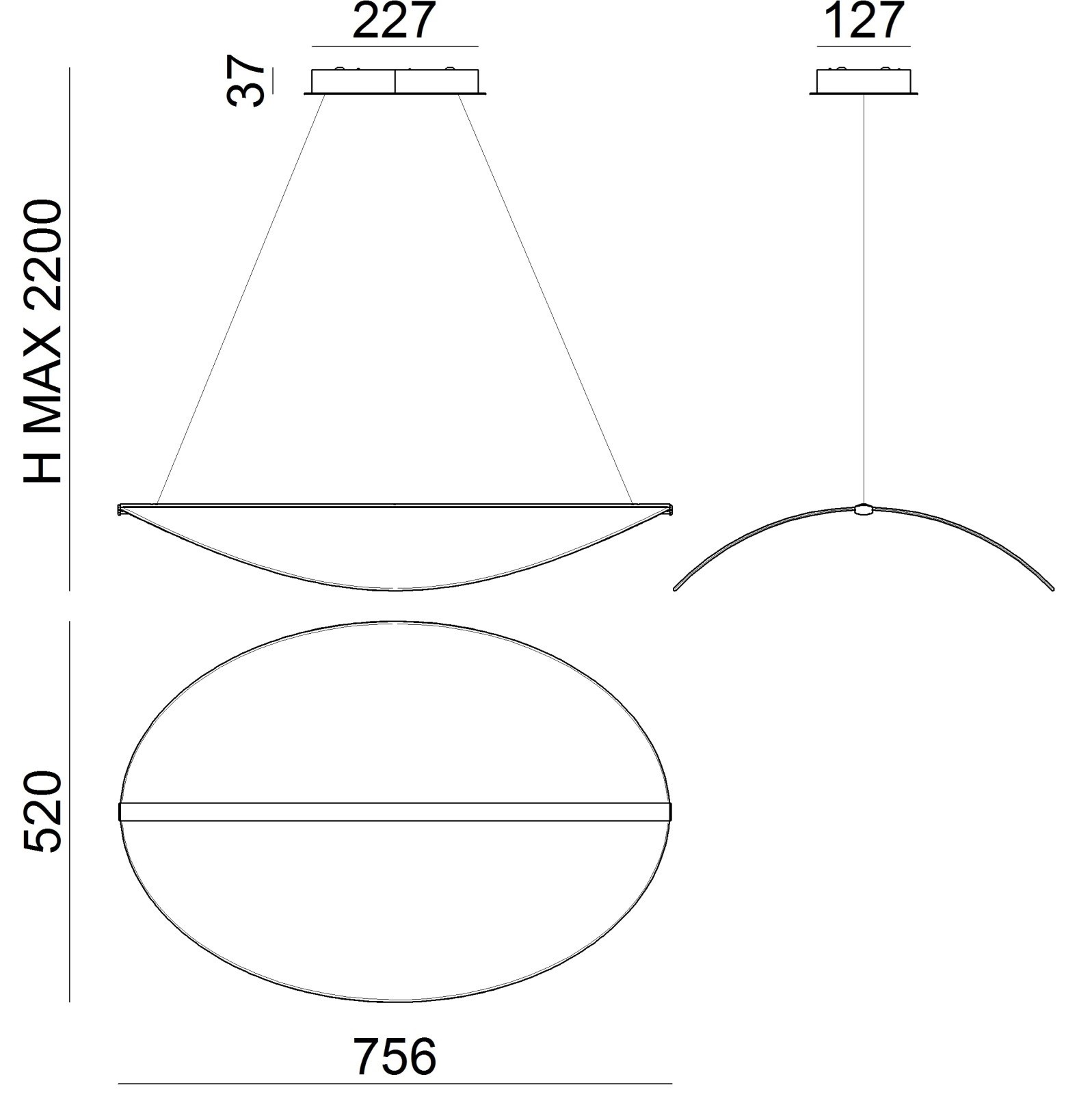 DIPHY_P1 Pendant lamp By Stilnovo