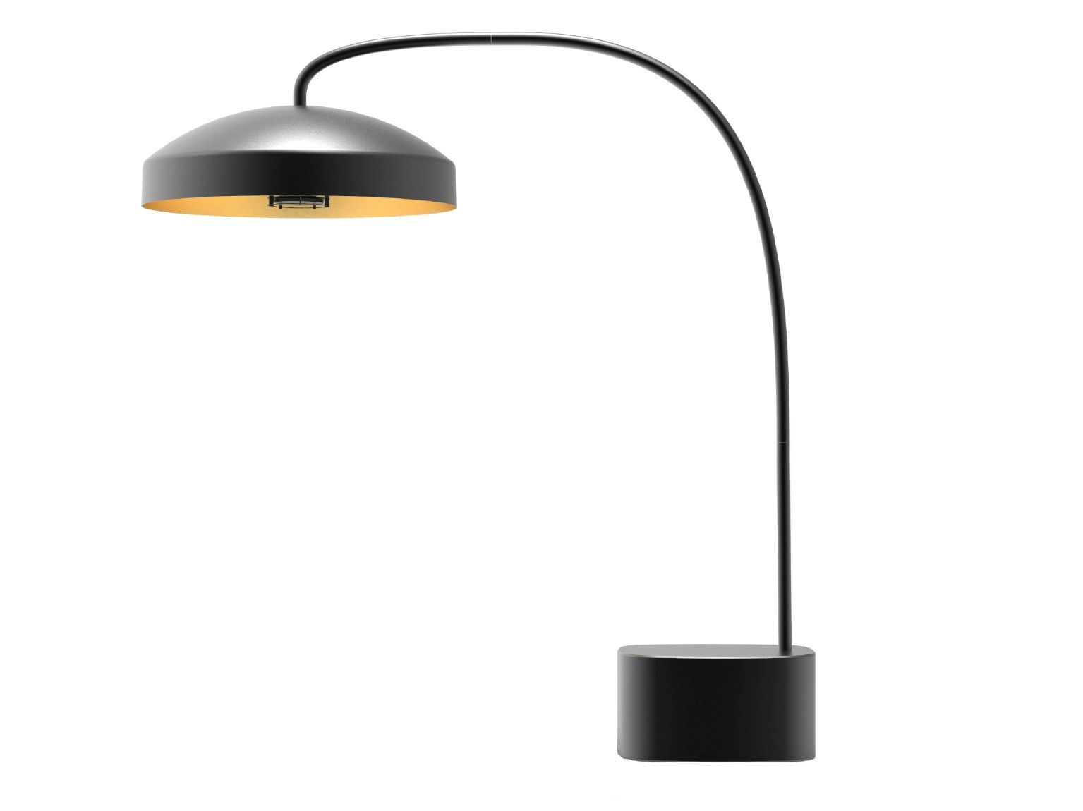 Outdoor aluminum and stainless steel floor lamp with heater DISC By ...