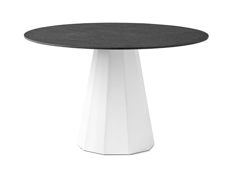 DIX | HPL table Round HPL table with sheet base By Connubia