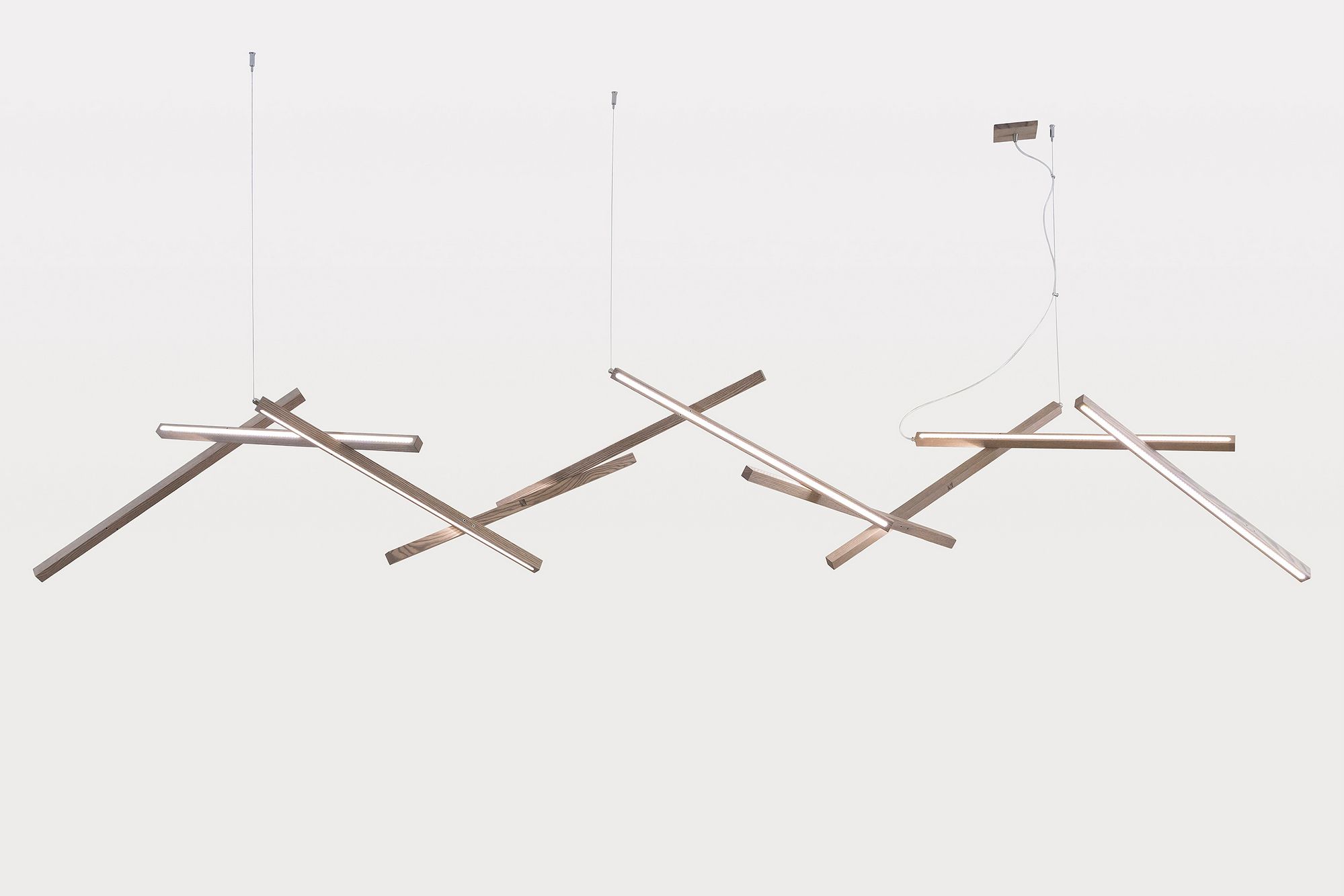 LED wooden pendant lamp DNA By NEXT LEVEL DESIGN STUDIO