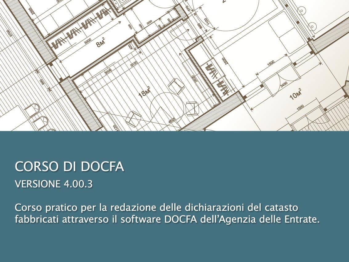 Corso guida all'utilizzo del software DOCFA 4 DOCFA 4 - UNIPRO - Edilportale