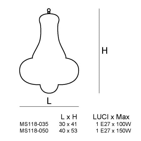 DOGE MS 118 Pendant lamp By Siru