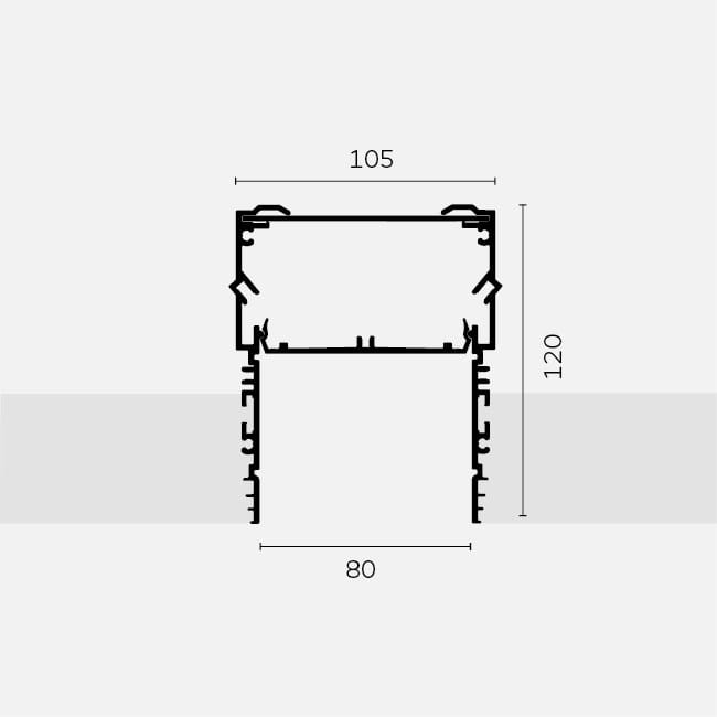 DOLMA 80 OUTDOOR & SHOWER Perfil linear de exterior By Kreon | design ...