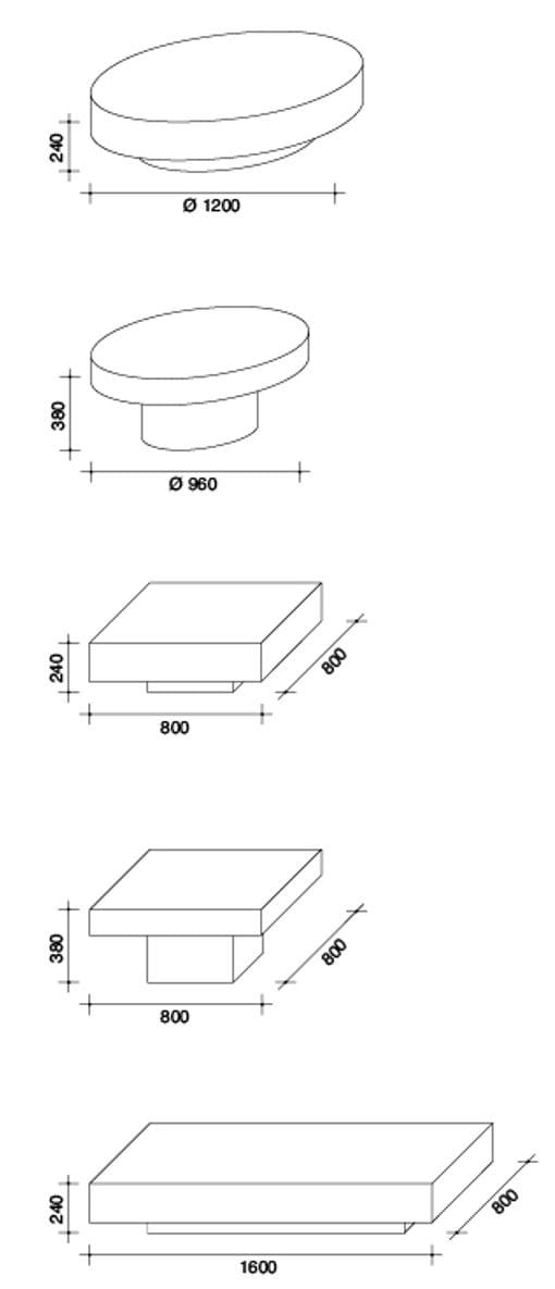 DOLMEN Coffee table By Lema | design David Lopez Quincoces