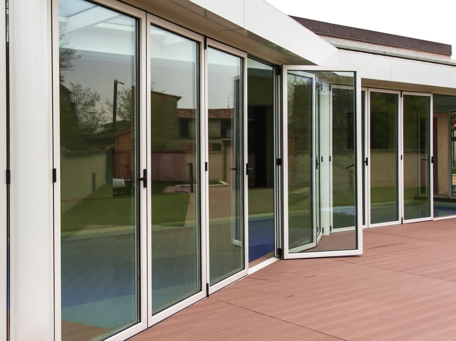 DOMAL GARDEN TB75 Folding aluminium glass facade By DOMAL