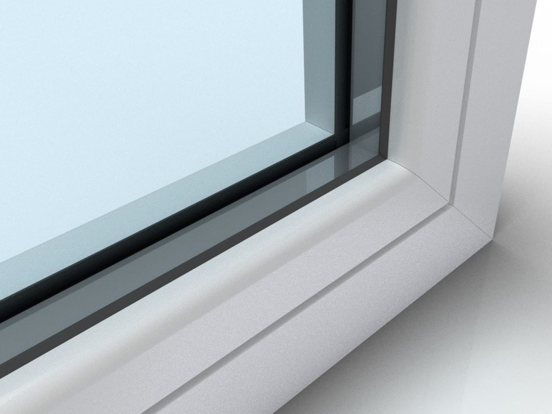 DOMAL TOP TB65 Glass and aluminium double glazed window By DOMAL