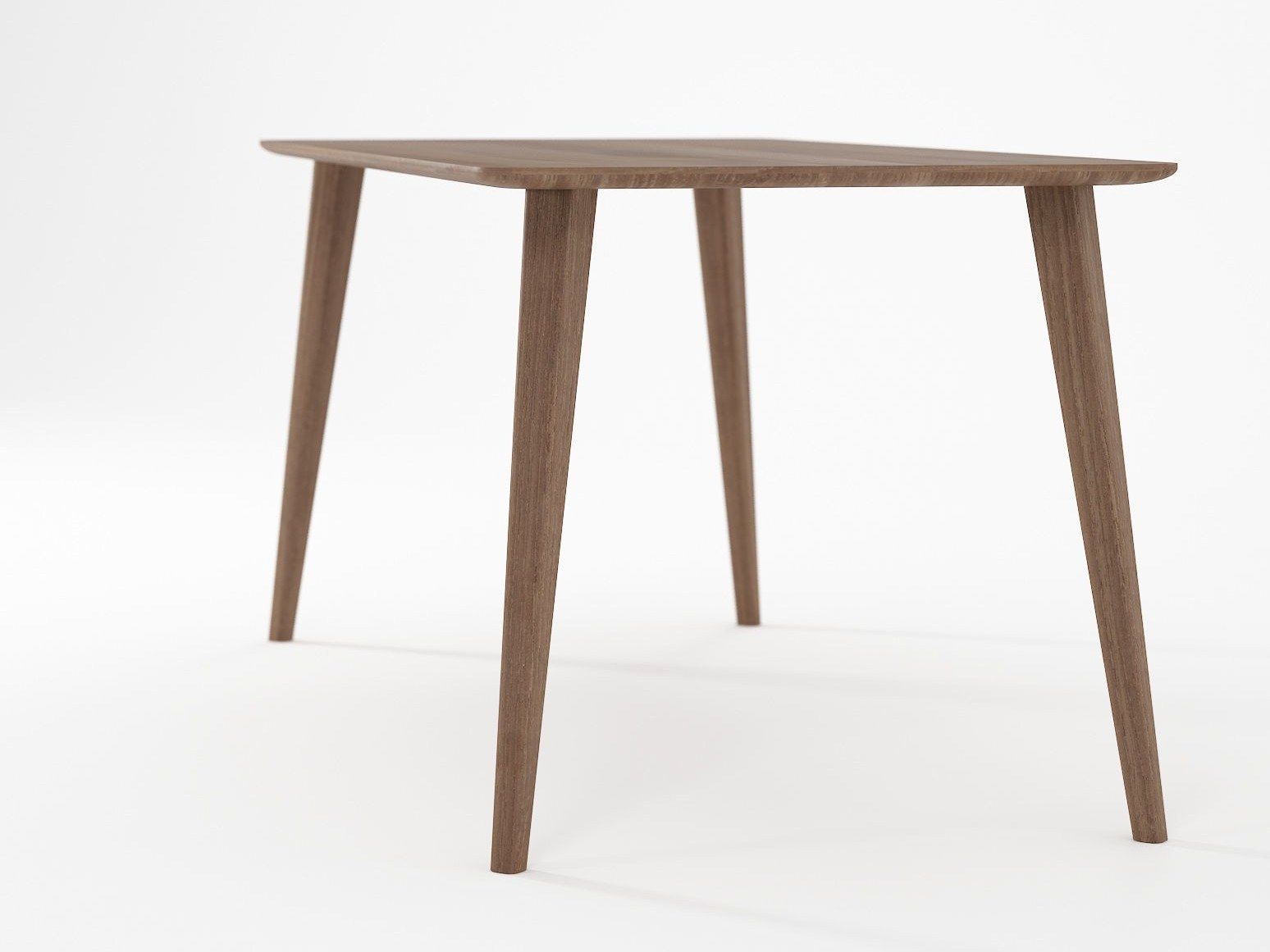 DOMANI Rectangular solid wood dining table By KARPENTER | design Hugues ...