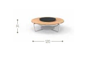 DOMINO | Round coffee table Domino Collection By Talenti design Marco ...