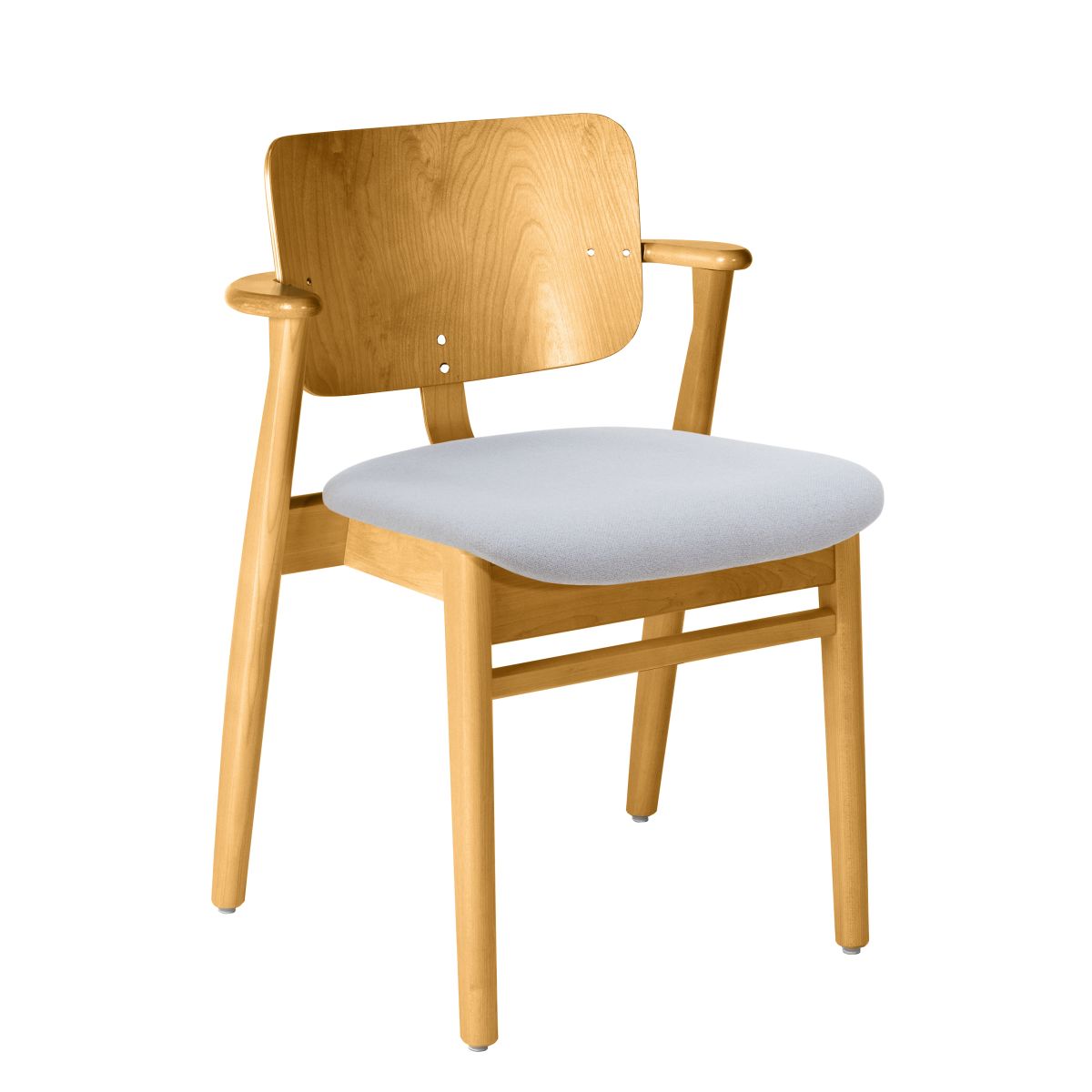 DOMUS Wooden chair with armrests By Artek | design Ilmari Tapiovaara