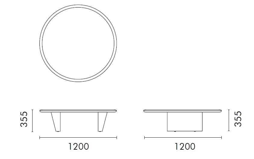 DORAYAKI | Round coffee table By grado design