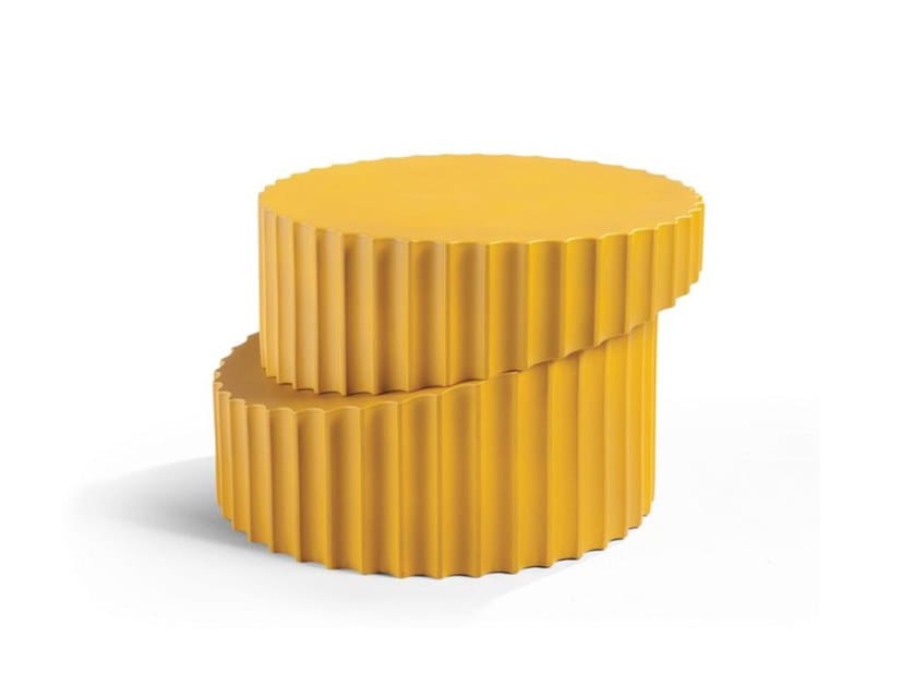 Round ceramic coffee table DORIC By Roche Bobois design Bina Baitel