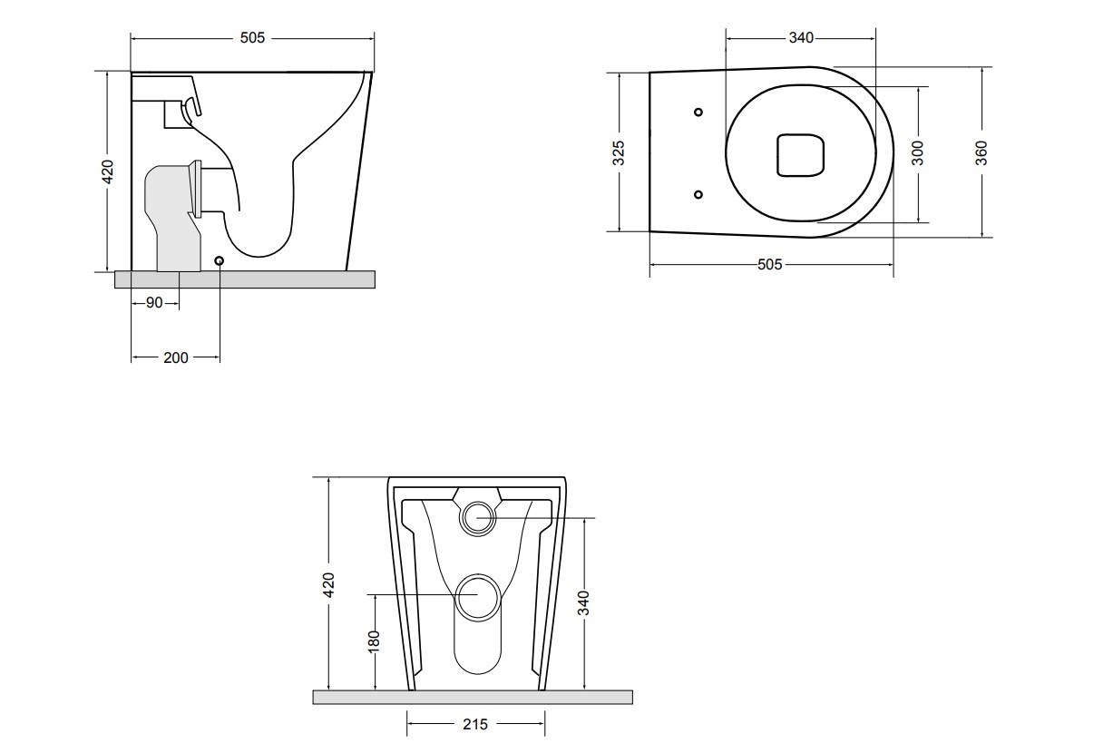 DP Floor mounted ceramic toilet By Axa | design Giancarlo Angelelli