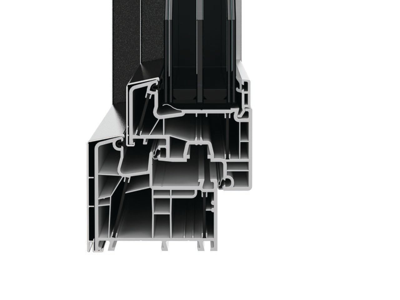 DQG 85 ENERGETO ALU PVC/Aluminium windows and doors By DQG - Diquigiovanni