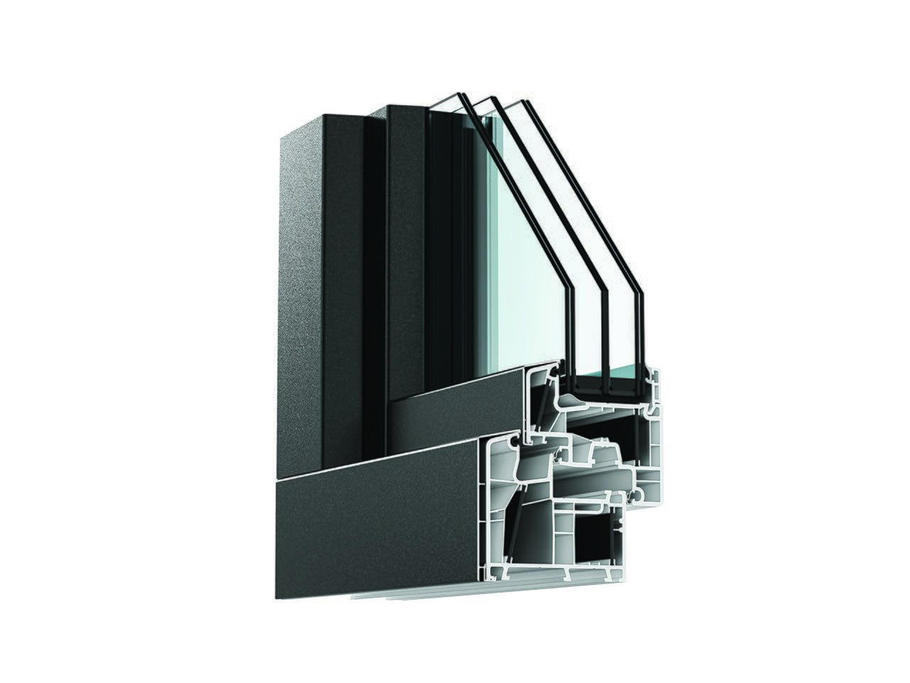DQG 85 ENERGETO ALU PVC/Aluminium windows and doors By DQG - Diquigiovanni