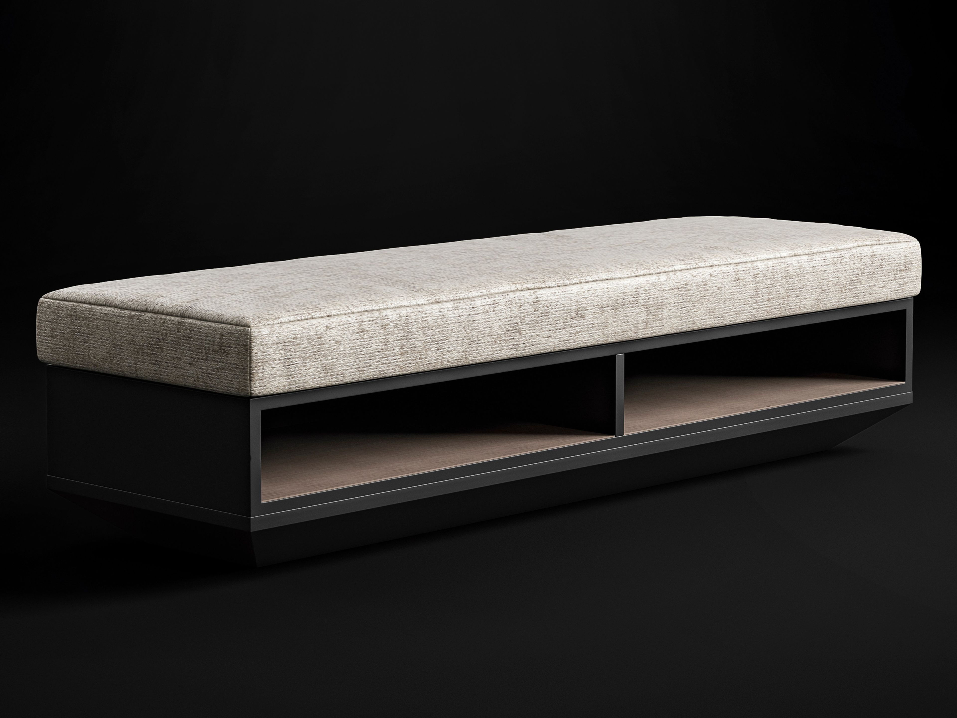 DRAGONFLY Storage fabric and metal bench By CPRN HOMOOD | design Lucia ...